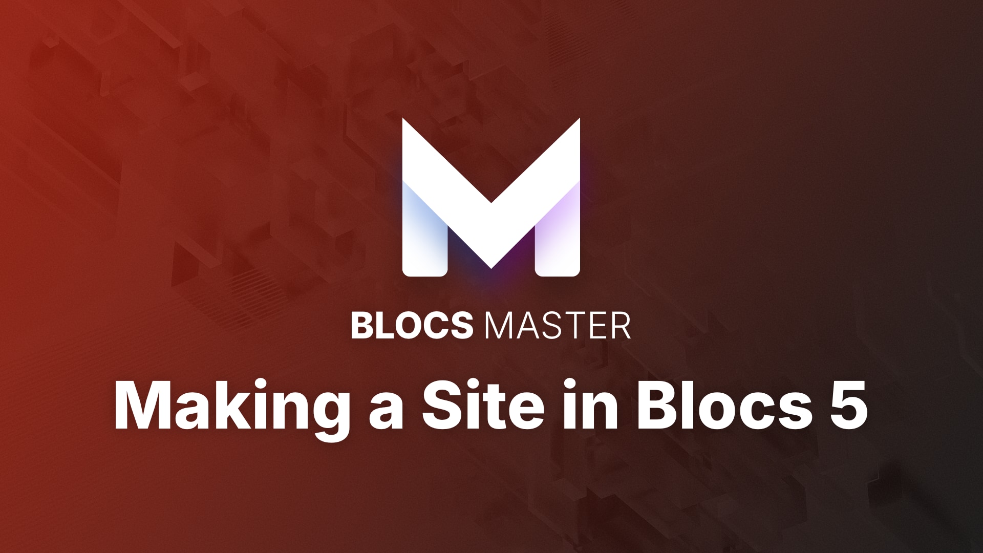 Making a Website in Blocs 5 - Blocs Master